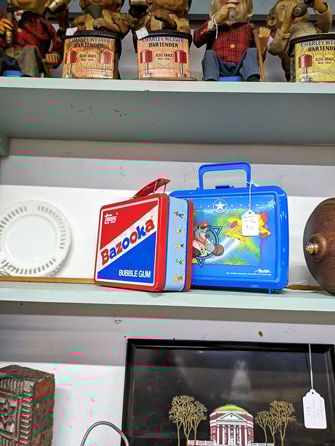 Remember when lunch boxes were status symbols? These vintage Bazooka and Aladdin containers once announced your playground coolness factor to the entire cafeteria.
