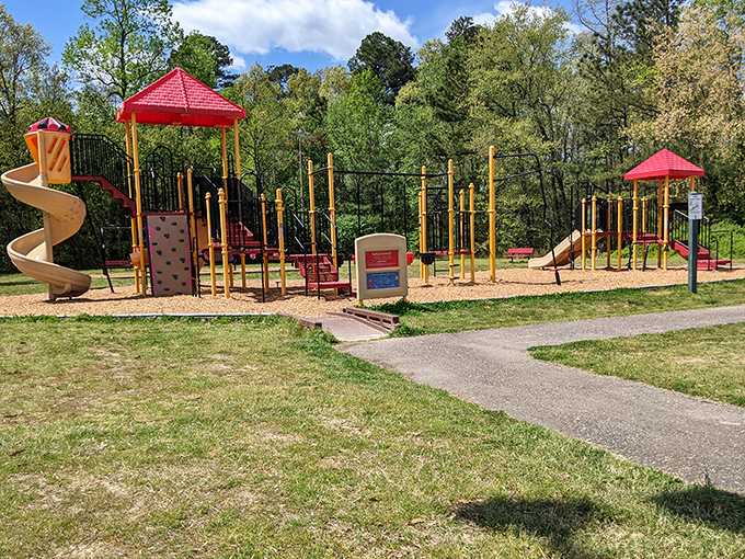 Matoaca Park proves Petersburg isn't just about history – it's about families making new memories too. Those red pavilions have hosted countless birthday parties and weekend adventures.