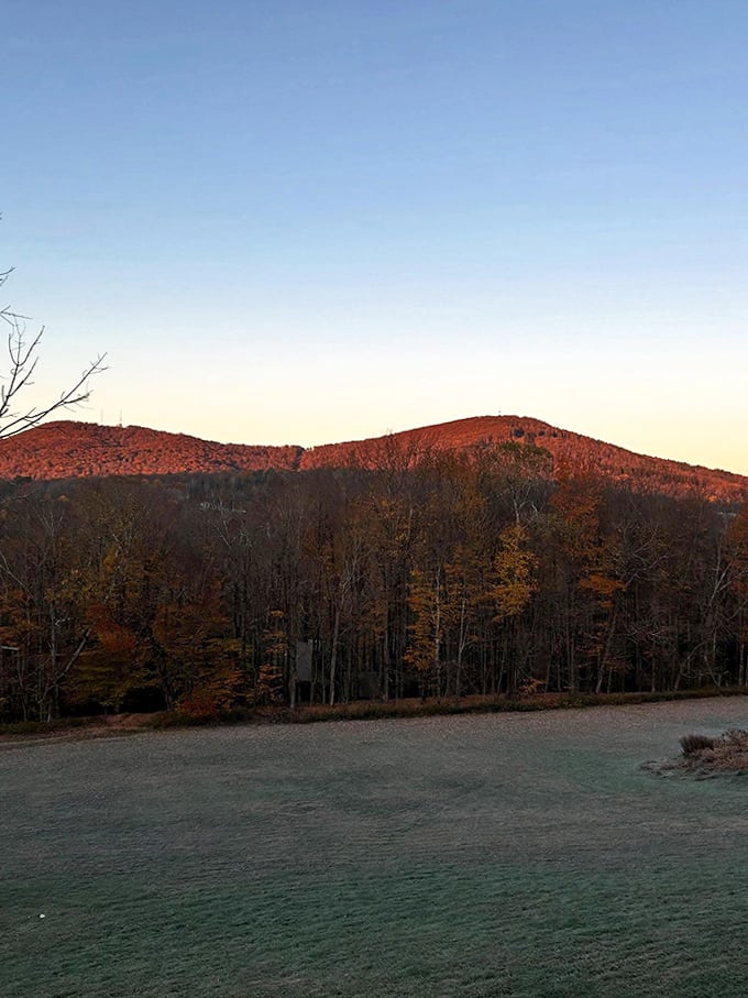 The Endless Mountains glow at sunset, offering million-dollar views to residents who've mastered the art of affordable living.