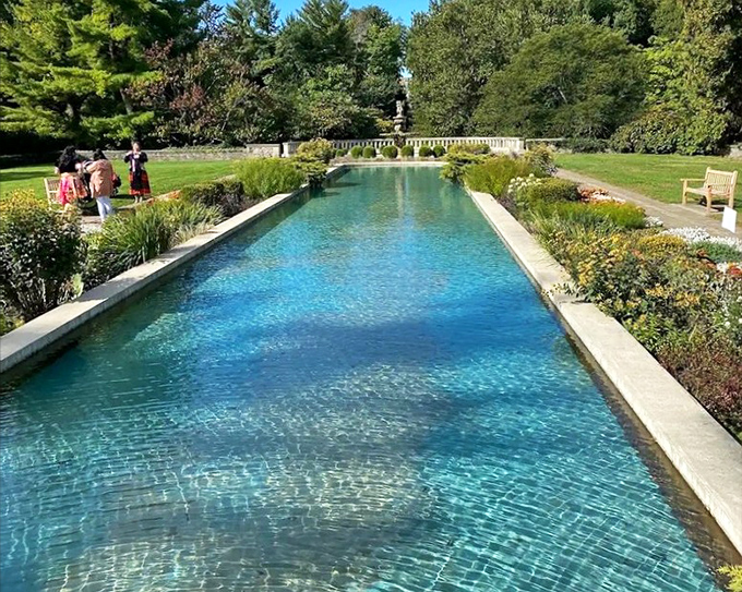 This reflecting pool doesn't just mirror the sky&mdash;it captures serenity in liquid form. The kind of place that makes you whisper even when nobody's asked you to.