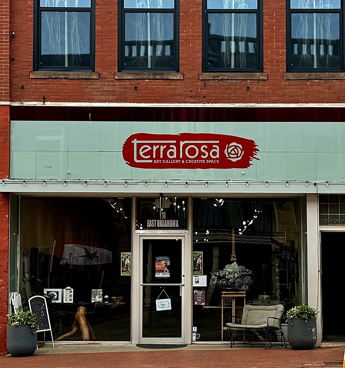 Terra Rosa Gallery proves Oklahoma's art scene isn't just landscapes&mdash;though the red brick canvas of its building is artwork itself.