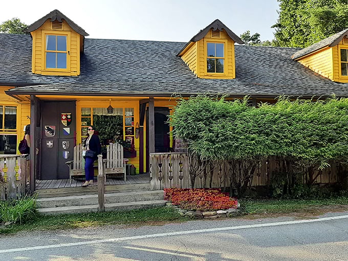 The bright yellow Hutte Restaurant doesn't need neon signs to stand out &ndash; it lures you in with the promise of Swiss comfort food and mountain hospitality.