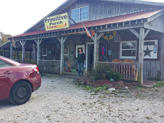 The Primitive Porch offers small-town shopping with character you can't find in big-box stores. Retail therapy without the mall parking nightmare.