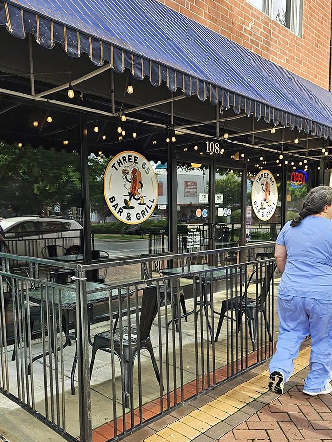 Three65 Bar & Grill's inviting patio beckons with twinkling lights and the promise of evening conversations. The downtown location makes it perfect for people-watching with your favorite beverage.