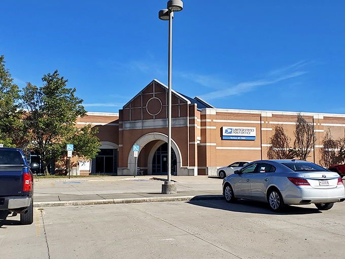 Even the post office looks inviting in Harrison, where mailing your Social Security-stretching utility bills becomes almost pleasant.