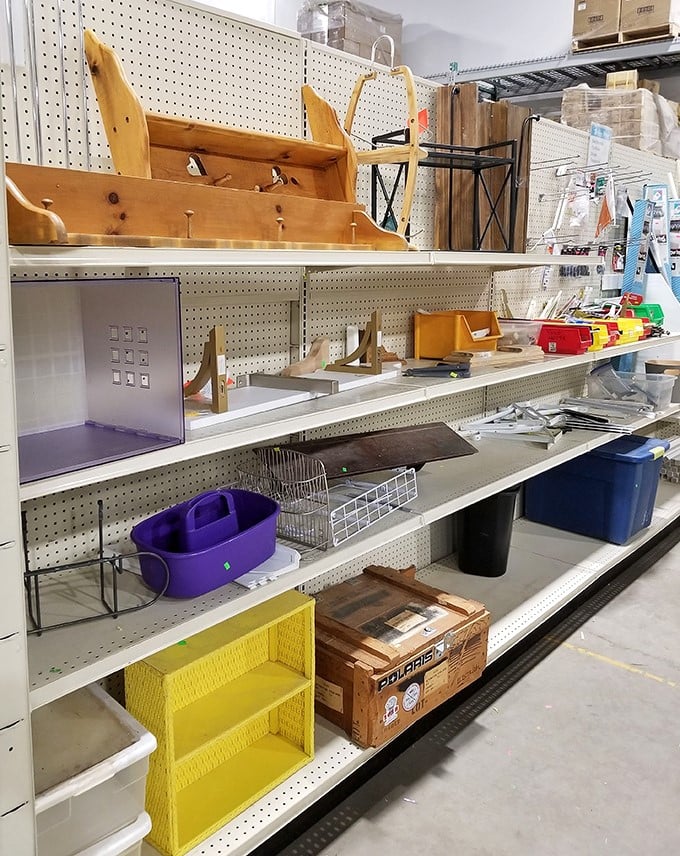 Organizational nirvana with unexpected treasures. That yellow basket might just be the solution to the chaos you've been ignoring.