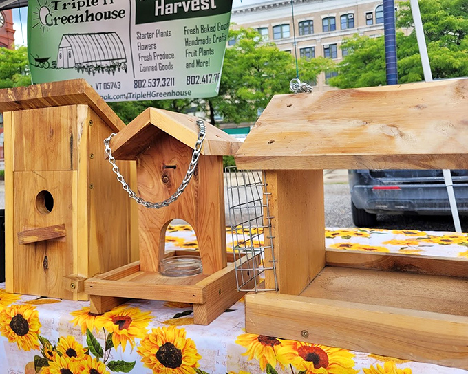 Not just birdhouses, but avian estates&mdash;handcrafted wooden homes that make Vermont's feathered residents the envy of the neighborhood.