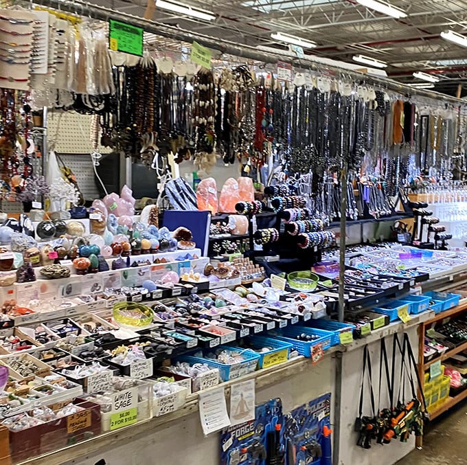 Beads, baubles, and bling as far as the eye can see. It's like Aladdin's cave of wonders, if Aladdin was really into costume jewelry.