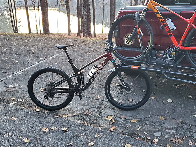 Two-wheeled freedom parked and ready&mdash;because some of Alabama's best views require venturing where four wheels can't go.