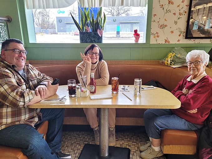 Three generations sharing stories over burgers&mdash;the true Miner-Dunn experience. Some family traditions are worth preserving, especially when they involve excellent food.