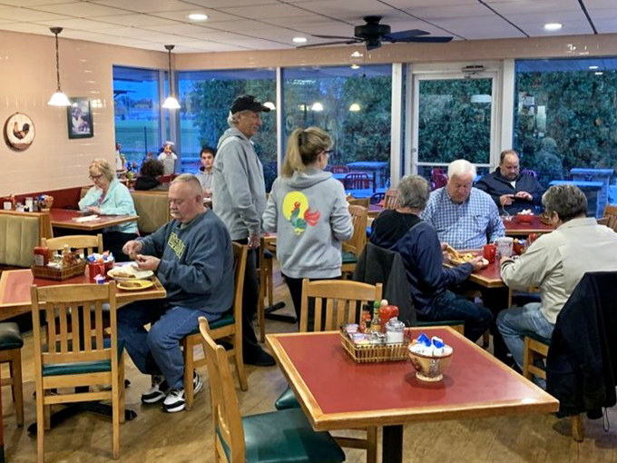 The dining room hums with conversation &ndash; regulars and newcomers alike sharing the universal language of good food.