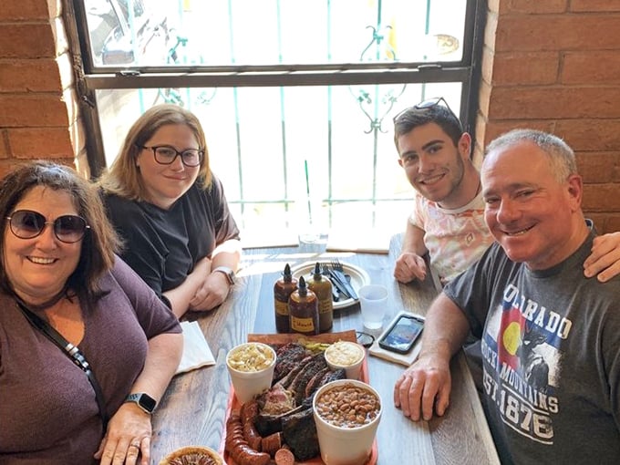 The universal language of BBQ brings people together. Nothing says "family bonding" like silent appreciation punctuated by satisfied groans.