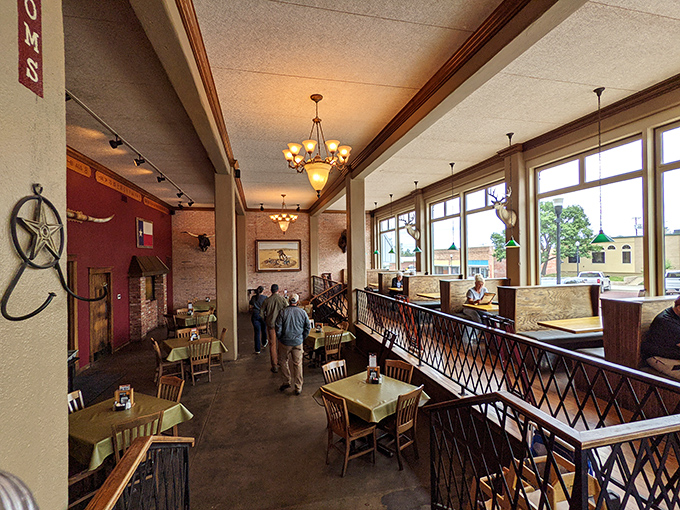 The dining room balances casual and special occasion perfectly&mdash;where cowboys and CEOs can both feel at home while savoring exceptional food.