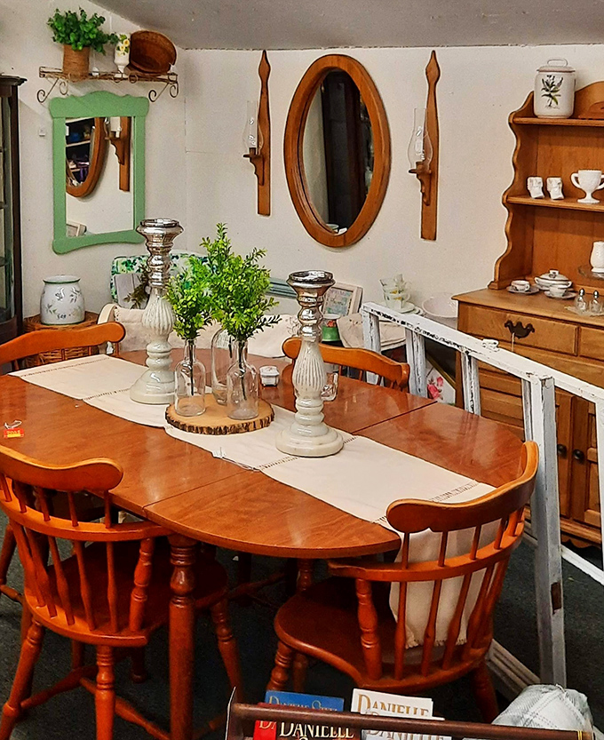 This isn't just furniture; it's a family gathering spot waiting to host your next holiday meal or heated Monopoly showdown.