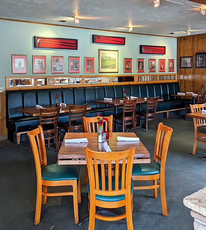 The dining room's wood-paneled walls have absorbed decades of laughter, celebrations, and the occasional "we shouldn't have ordered that third round."