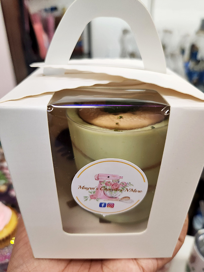 Dessert or art? This delicate pastry in its elegant box reminds us that sometimes the most fleeting pleasures are worth savoring the longest.