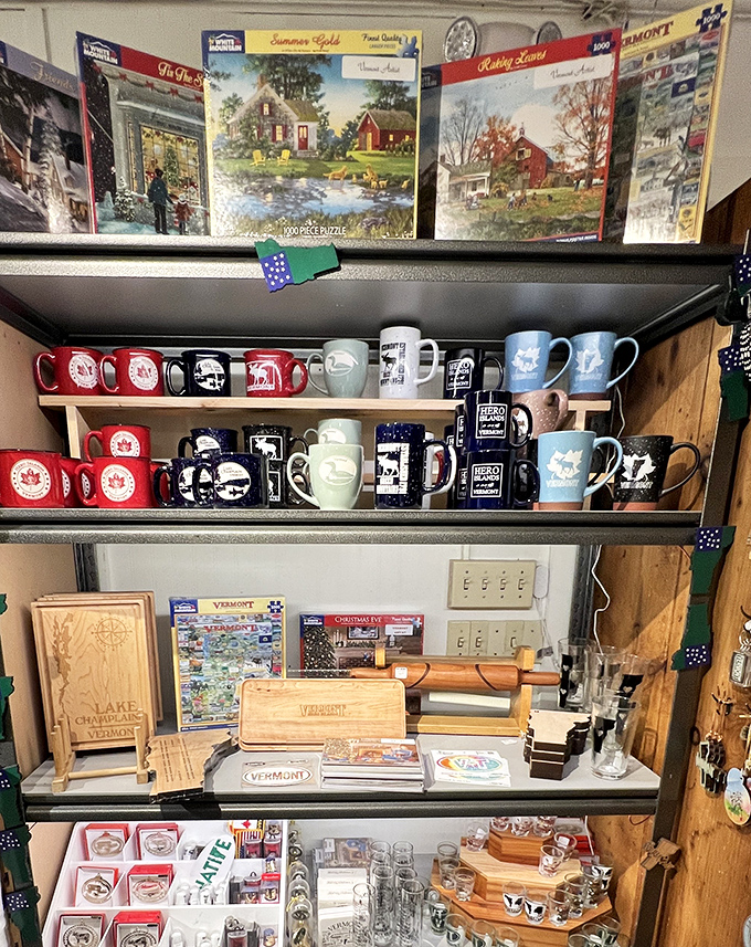 Souvenirs with substance. These aren't just dust-collectors&mdash;they're memory vessels that somehow capture the essence of lake life in ceramic and wood.