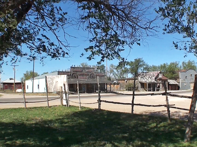 Scenic's main street presents a perfect movie set without the cameras, where buildings frame wide-open skies and Badlands vistas.