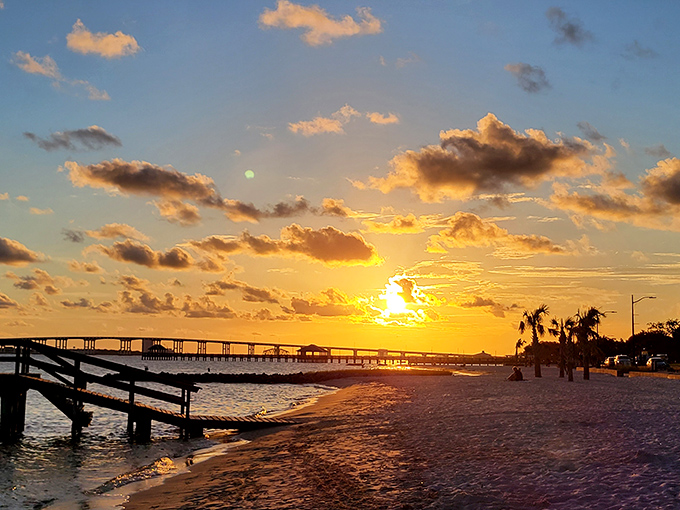 Mother Nature showing off again with a sunset that makes you wonder why anyone would ever invent television when this free show happens daily.