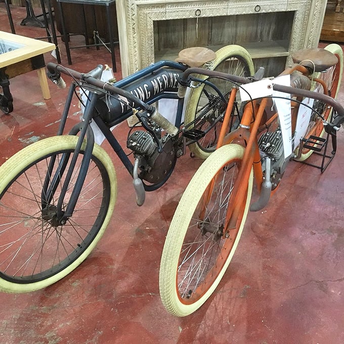These vintage motorized bicycles aren't just transportation &ndash; they're time machines with wheels, ready to cruise through history at a leisurely pace.