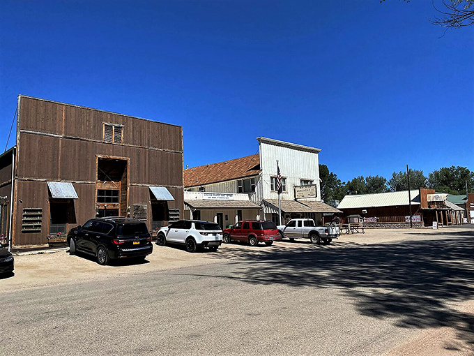 Big Horn's weathered wooden storefronts tell tales of Wyoming's frontier days, when cattle barons and cowboys walked these same dusty streets.