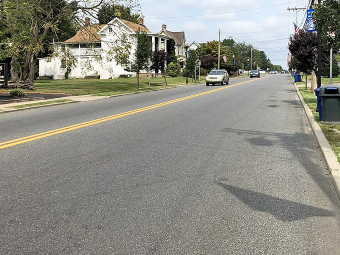 Sunset bathes Clayton's residential neighborhoods in golden light, highlighting the affordable homes and quiet streets.