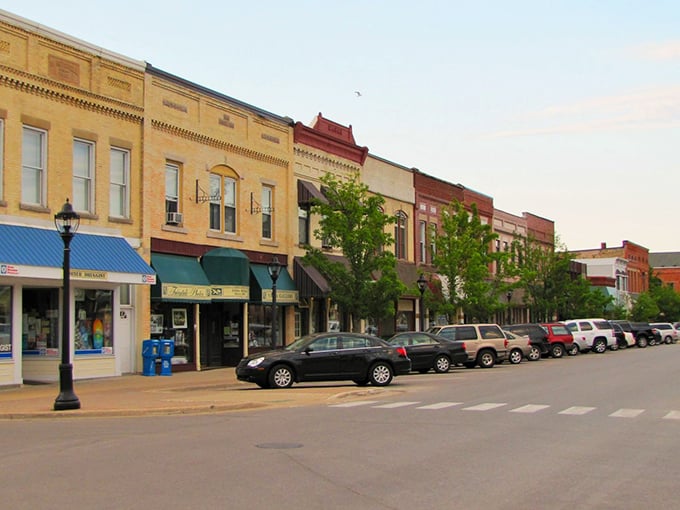 Elk Rapids' historic brick buildings house businesses where locals gather to exchange news that never makes the headlines.