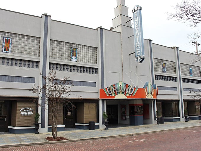 The Grand Theatre in Fitzgerald offers entertainment without big-city prices – just one perk of this budget-friendly town.
