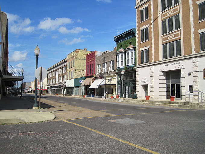 Helena-West Helena's historic buildings wear their age with dignity, housing businesses where locals shop without breaking their surprisingly modest budgets.