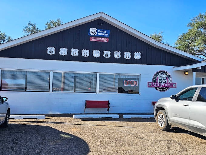 Midpoint Cafe sits perfectly positioned on Route 66, serving breakfast with a generous side of Americana.