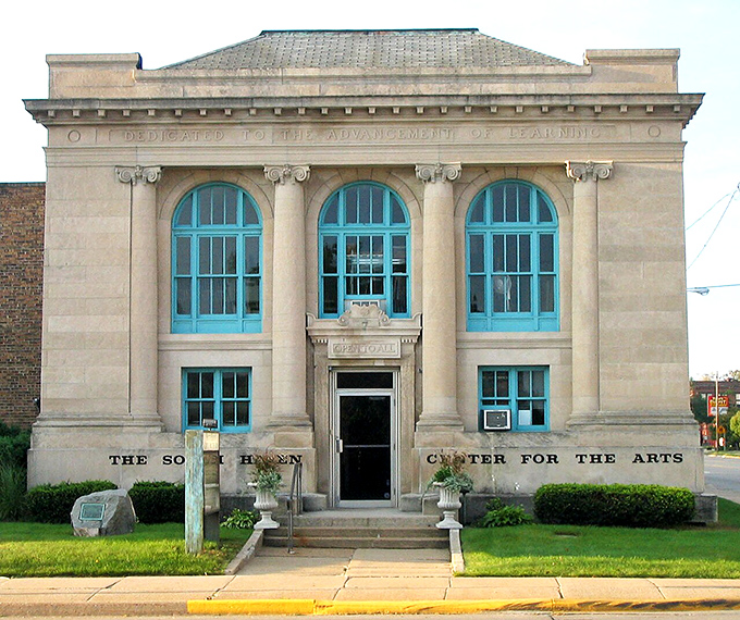 The South Haven Center for the Arts occupies a stunning Classical Revival building dedicated to learning and community enrichment.