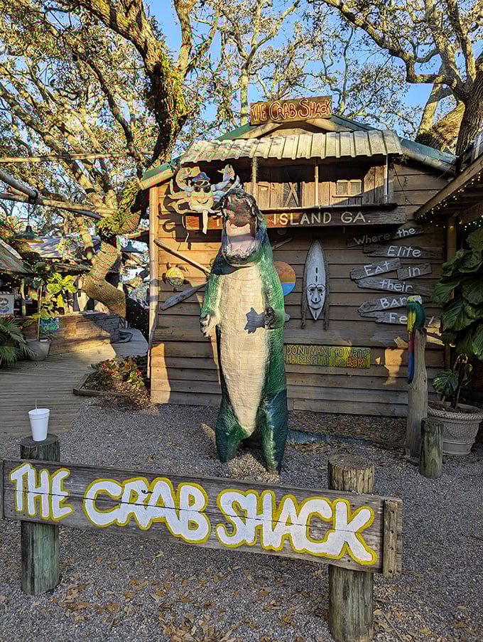 Part treehouse, part seafood haven &ndash; this wooden wonder promises coastal magic among the Spanish moss.