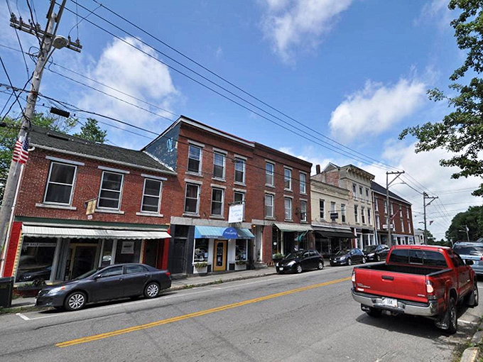 Small-town America at its finest, where the historic buildings stand proudly as if posing for a postcard.