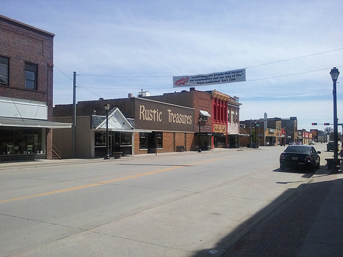 Wayne's downtown stretches toward rolling hills, offering small-town affordability with college town amenities.