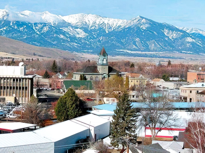 Snow-capped peaks frame this historic town like nature decided to give Eastern Oregon its own personal picture frame.