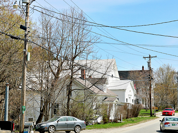 Craftsbury's village buildings huddle together as if sharing secrets about how to remain perfectly unchanged by time.