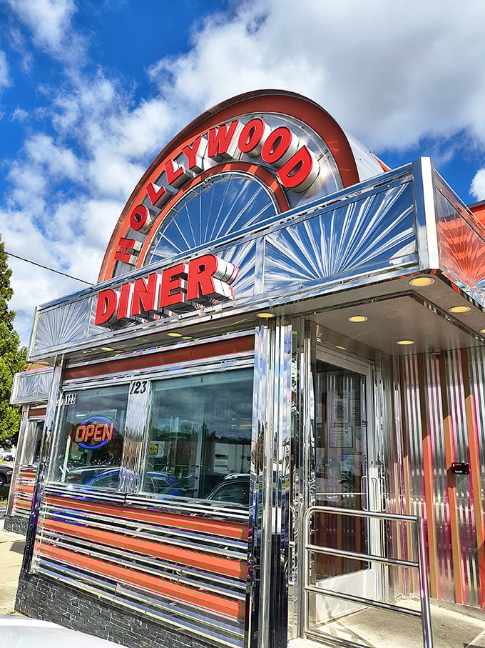 Classic Americana in chrome and red&mdash;this isn't just a diner, it's a time machine that serves breakfast all day.