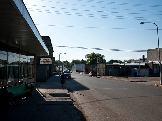 Classic storefronts frame a downtown where the pace is slow, the people are friendly, and debt-free living feels natural.