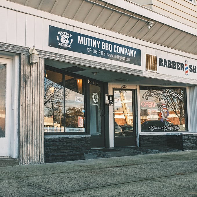 Hidden between a barber shop and everyday storefronts, Mutiny BBQ is the rebel yell of Asbury Park's food scene.