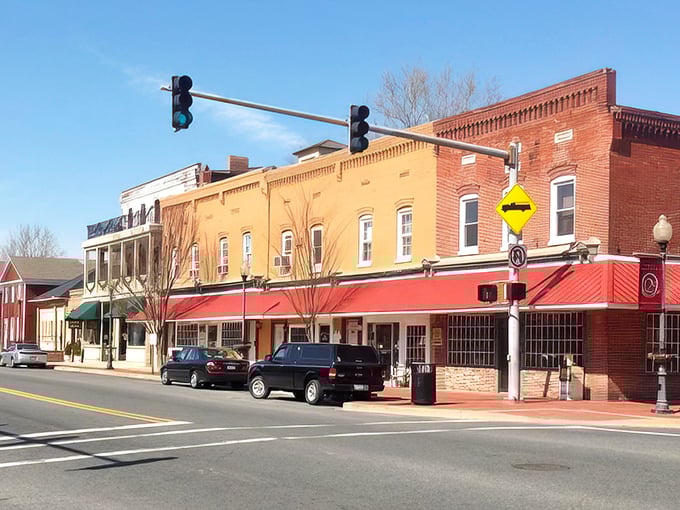Princess Anne's colorful storefronts welcome shoppers with reasonable prices, making it ideal for budget-conscious retirees.