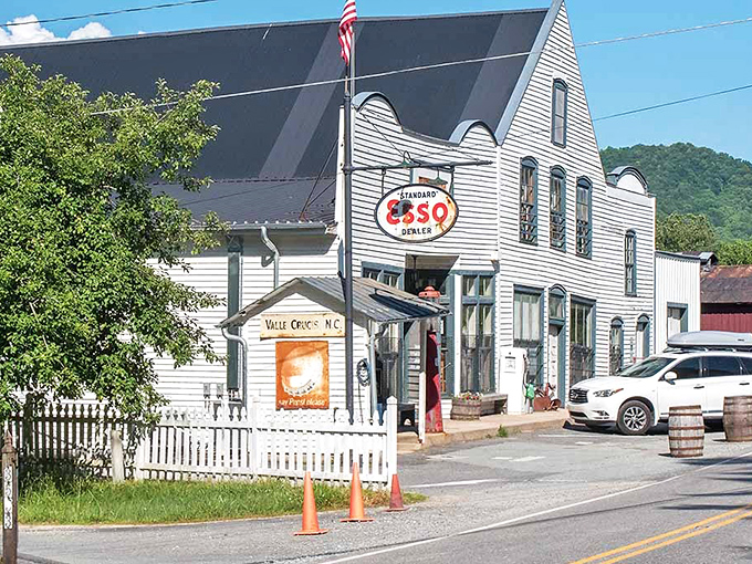 The Mast General Store in Valle Crucis stands proudly with its vintage Esso sign&mdash;a reminder that some things are worth preserving exactly as they are.