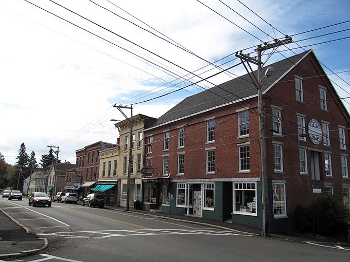 A street scene that hasn't changed dramatically in decades, where the pace of life remains blissfully unhurried.