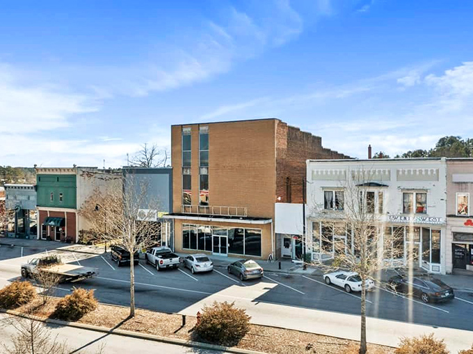 Walhalla's downtown buildings stand shoulder to shoulder like old friends who've weathered many storms together.