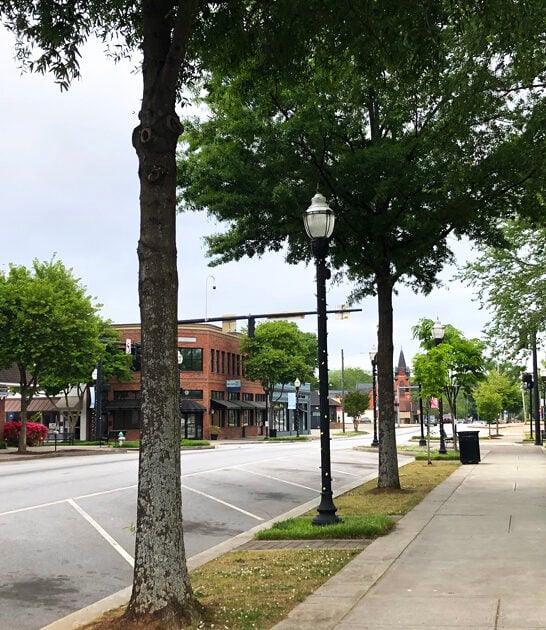 georgia town stunning postcard ftr