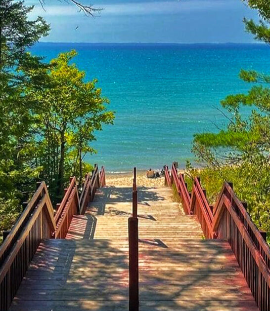 stunning beachfront park michigan ftr