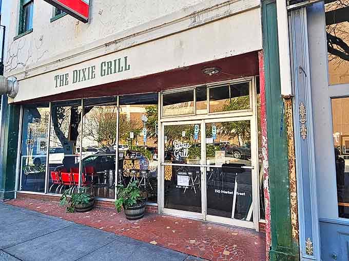 The unassuming storefront of The Dixie Grill has welcomed hungry Wilmington locals for generations. Some treasures don't need flashy signs.
