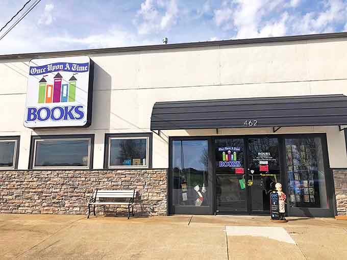 The unassuming exterior of Once Upon A Time Books and Caf&eacute; hides a literary wonderland within, like finding Narnia in a suburban strip mall.