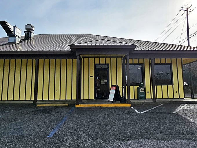 The sunshine-yellow exterior of Pirate's Cove stands out like a beacon for hungry travelers along the Mississippi Gulf Coast.