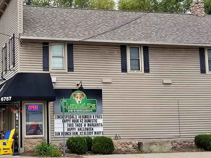 Gandalf’s charming exterior welcomes hungry guests with a cozy, inviting feel that makes you want to step right inside.