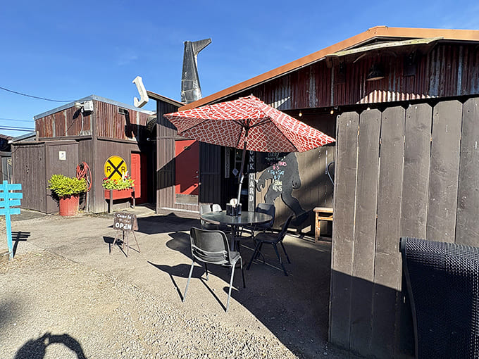 Pull up a chair under the checkered umbrella and prepare for a burger experience that makes ordinary fast food seem like a distant, forgettable memory.
